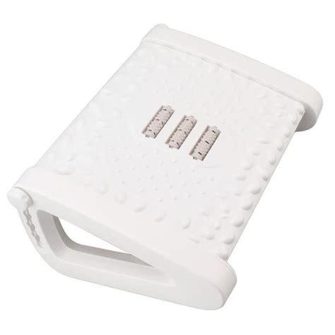 Repose pieds ergonomique réglable sous le bureau PWSHYMI Blanc