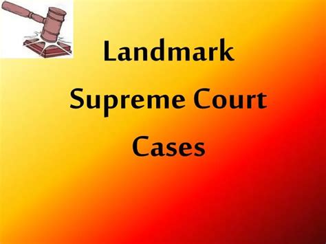 Ppt Landmark Supreme Court Cases Powerpoint Presentation Free