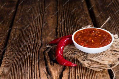 Premium Photo Fresh Made Chili Sauce Sambal Oelek