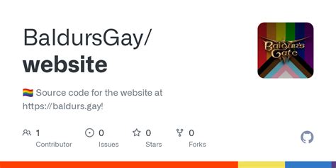github baldursgay website 🏳️‍🌈 source code for the website at