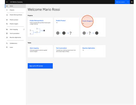 RXN For Chemistry Predict Reagents