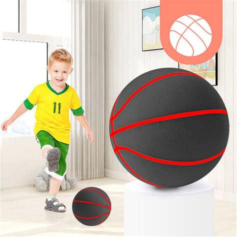 Harliver Silent Basketball Soft Foam Indoor Basketball 7 In Soundless