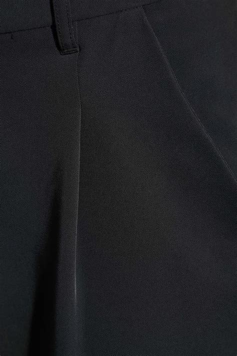 Curve Black Wide Leg Dad Trousers Yours Clothing