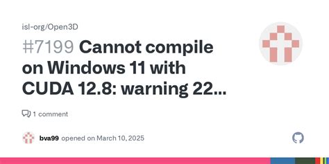 Cannot Compile On Windows 11 With Cuda 128 Warning 221 D · Issue 7199 · Isl Orgopen3d · Github
