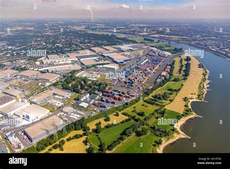 Aerial View Logport I Container Port Duisburg Port D3t Duisburg