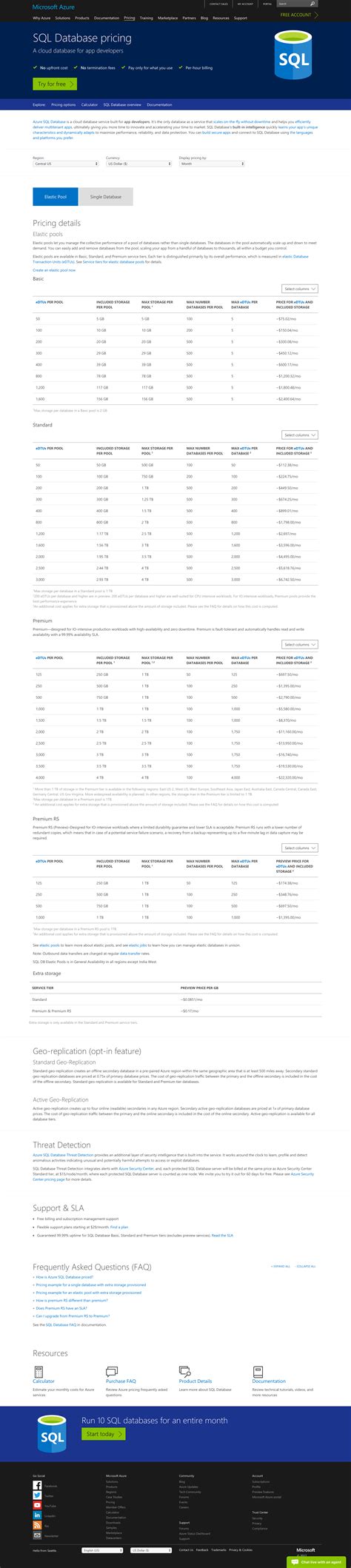 Sql Azure Pricing Calculator Duncooking