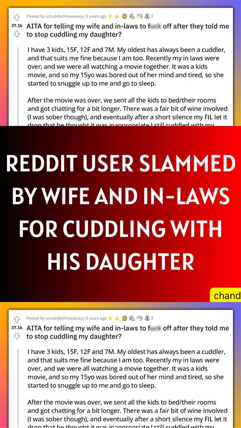 Reddit User Slammed By Wife And In Laws For Cuddling With His Daughter