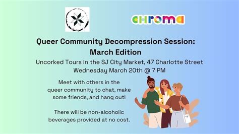 Queer Community Decompression Session March Edition Uncorked Tours