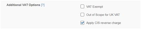 Cis Vat Reverse Charge Support Quickfile