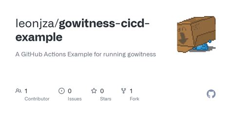 Github Leonjzagowitness Cicd Example A Github Actions Example For