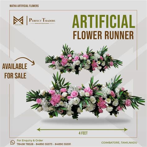 Artificial Flower Runner 3feet At Rs 1800 Piece Artificial Flowers In