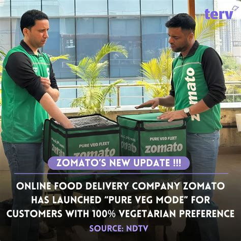 Terv Pro On Linkedin Tervpro Zomato Vegetarianoptions