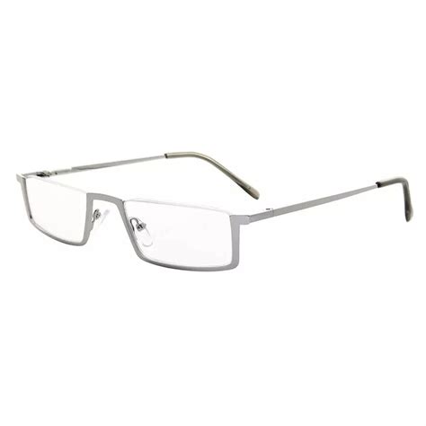 Reading Glasses Half Rim Readers Rectangle Metal Men Women