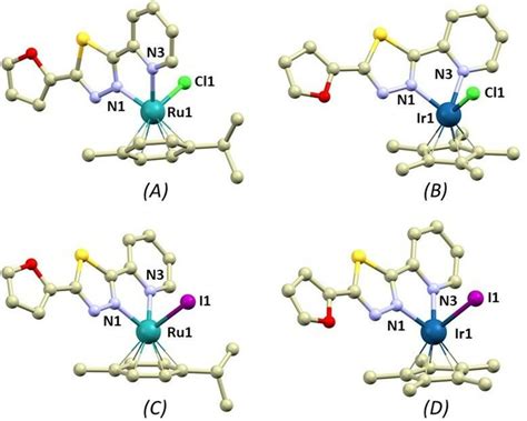 A Perspective View Illustrating The Molecular Structures Of The Complex