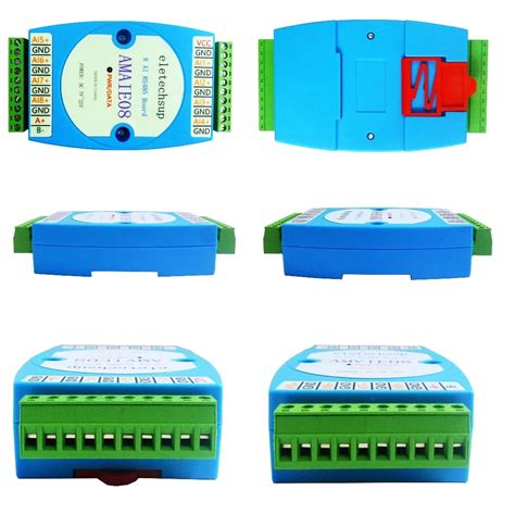 8ai Dc Modbus Rtu 모듈 3 선 센서 계측기용 12v 24v 0 20ma4 20ma ~ Rs485 전류 수집기