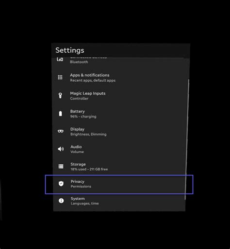 Granting Permissions Magicleap Developer Documentation