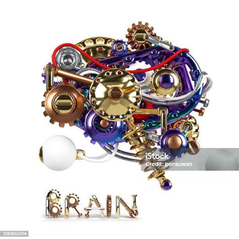 인간 기계 뇌 아이디어 모델 3d 렌더링 개념에 대한 스톡 사진 및 기타 이미지 개념 결정 과학 Istock