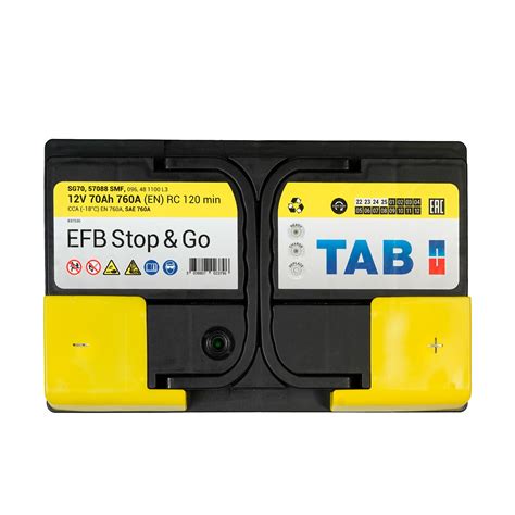 Batería Tab Efb 48 1100 Start Stop Efb Stopandgo Interllantas