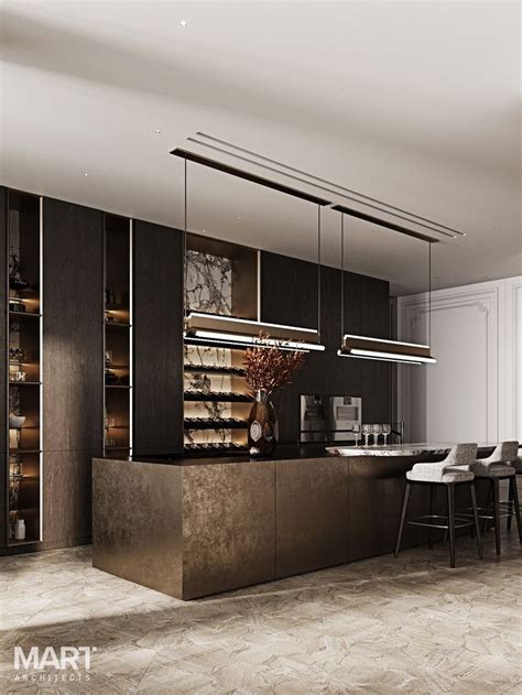 Кухня гостиная Дизайн интерьера в ЖК Леонтьевский мыс Kitchen