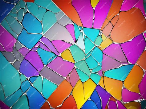 Premium Ai Image Abstract Background With Shattered Glass Effect And