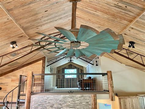 Big Rustic Ceiling Fans Shelly Lighting