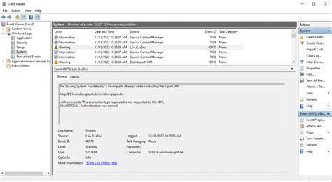 Kerberos Key Distribution Center Error Event ID 14 Der Windows Papst