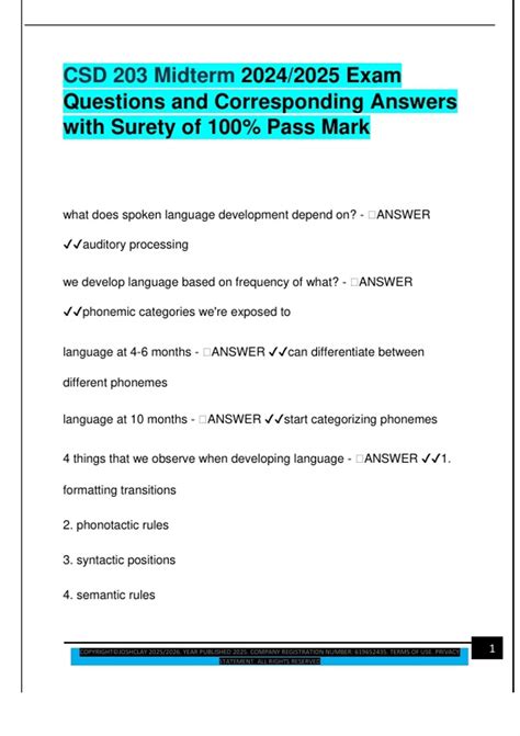 Csd 203 Midterm 20242025 Exam Questions And Corresponding Answers With