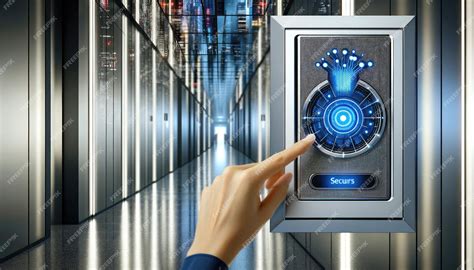 Premium Photo Close Up Of A Person Using A Biometric Fingerprint Scanner For Secure Access In