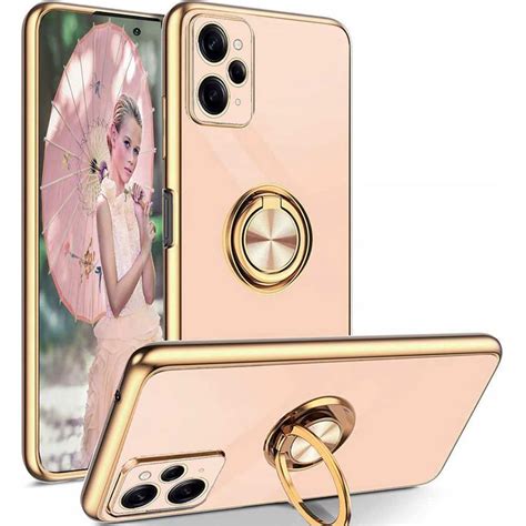 Xiaomi Redmi Note Pro Eleganckie Etui Chromatic Ring Flexi Slim Z Podstawk Pudrowy R