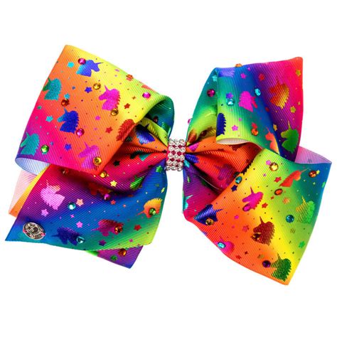 Jojo Siwa™ Large Rainbow Unicorn Madness Signature Hair Bow Claires