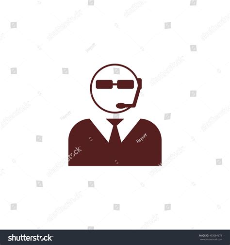 Security Man Icon Stock Vector Royalty Free 453084679 Shutterstock