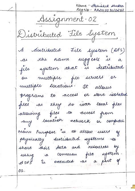 Assignment 2 RA2111003010253 Distributed Operating Systems Studocu