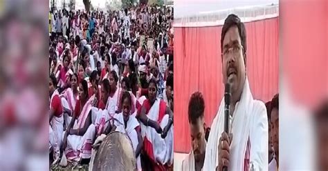 Nature Festival Sarhul Was Celebrated With Pomp And Joy In Bishunpur Of