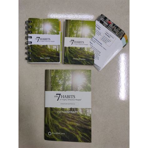 [bb] [used] Habits Of Highly Effective People Cards And Contract By