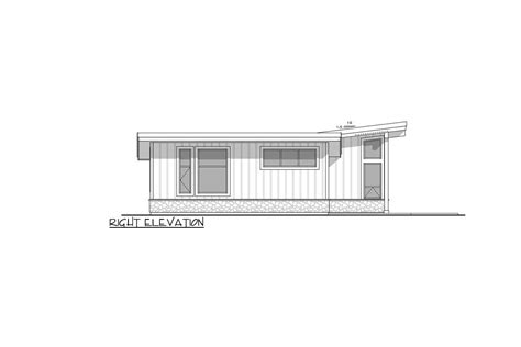 2133 Square Foot Mid Century Modern House Plan With Vaulted Open