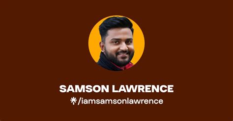 Samson Lawrence Instagram Facebook Linktree