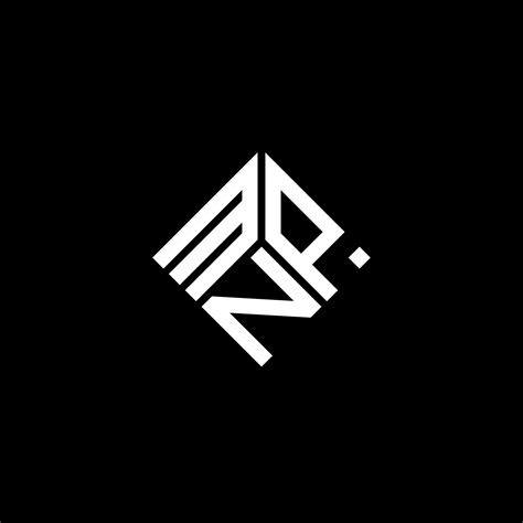 Mnp Letter Logo Design On Black Background Mnp Creative Initials