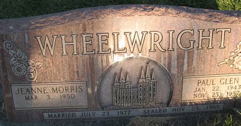 Paul Glen Wheelwright 1943 1987 Find A Grave Memorial