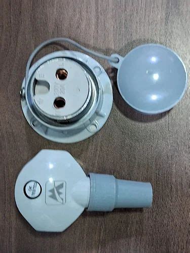 Mild Steel 20 Amp 2 Pin Plug Socket Grey At Rs 100piece In Jamnagar
