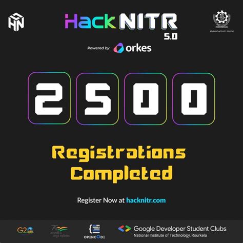 hacknitr hackathon on linkedin 2500 registrations 🎉 hackathon fever is spreading like