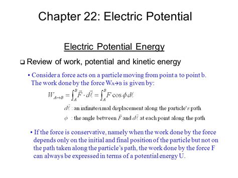 Electric Potential Energy Equation
