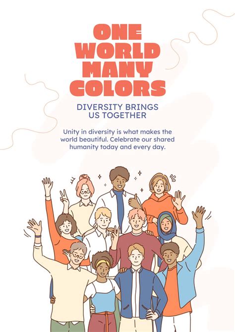 Free Customizable Unity In Diversity Poster Templates Canva