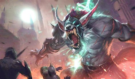 Grey Warwick Skin Grey Warwick League Of Legends Skin Lol Skin
