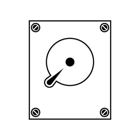Premium Vector Hard Disk Drive Hardware Hdd Storage Icon