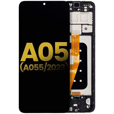 Samsung Galaxy A05 A055F LCD Display Assembly With Frame Black A