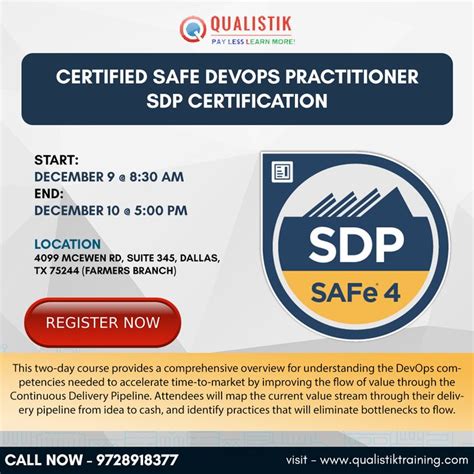 Certified Safe Devops Practitioner Sdp Certification December 9 8