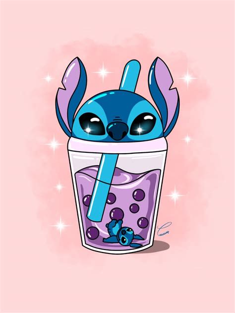 Bubble Tea Stitch Disney Drawing Lilo And Stitch Drawings Stitch Porn Sex Picture