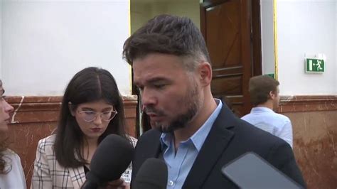 Rufián Sobre Feijóo Si A Ayuso Le Va Muy Bien Igual Tenemos Un