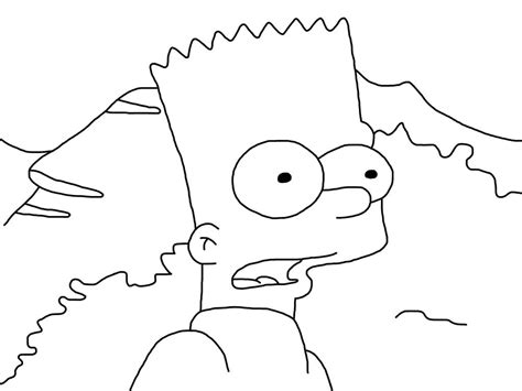 Bart Shocked Lineart 3 By Timpanogosart On Deviantart
