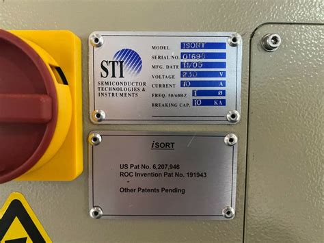 sti isort wafer level die sorting system s n 01695 novus ferro pte ltd